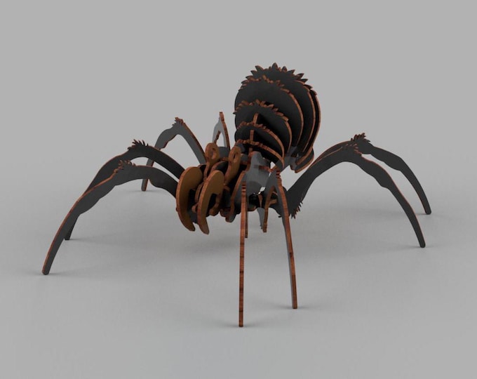 Spider - 3D Puzzle/ Digital File SVG/DXF for Laser or CNC, Halloween ...