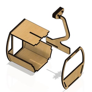 Cable Car SVG: 3D Puzzle Laser Cut Files (4mm) - Etsy