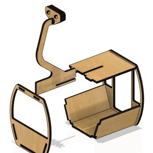 Cable Car SVG: 3D Puzzle Laser Cut Files (4mm) - Etsy