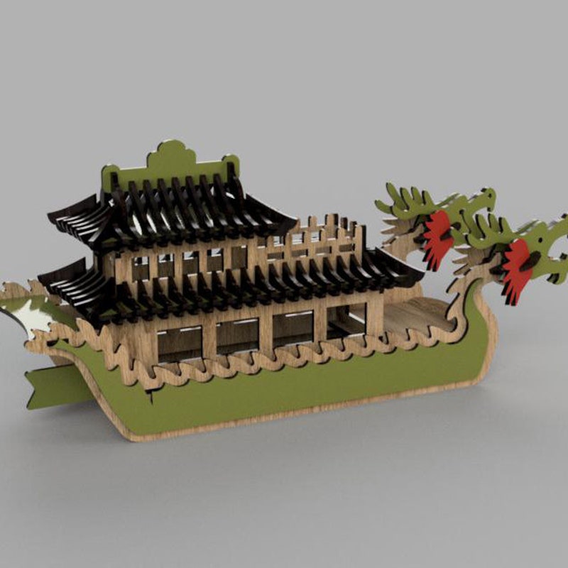 3d Wooden Boat Puzzle - Etsy