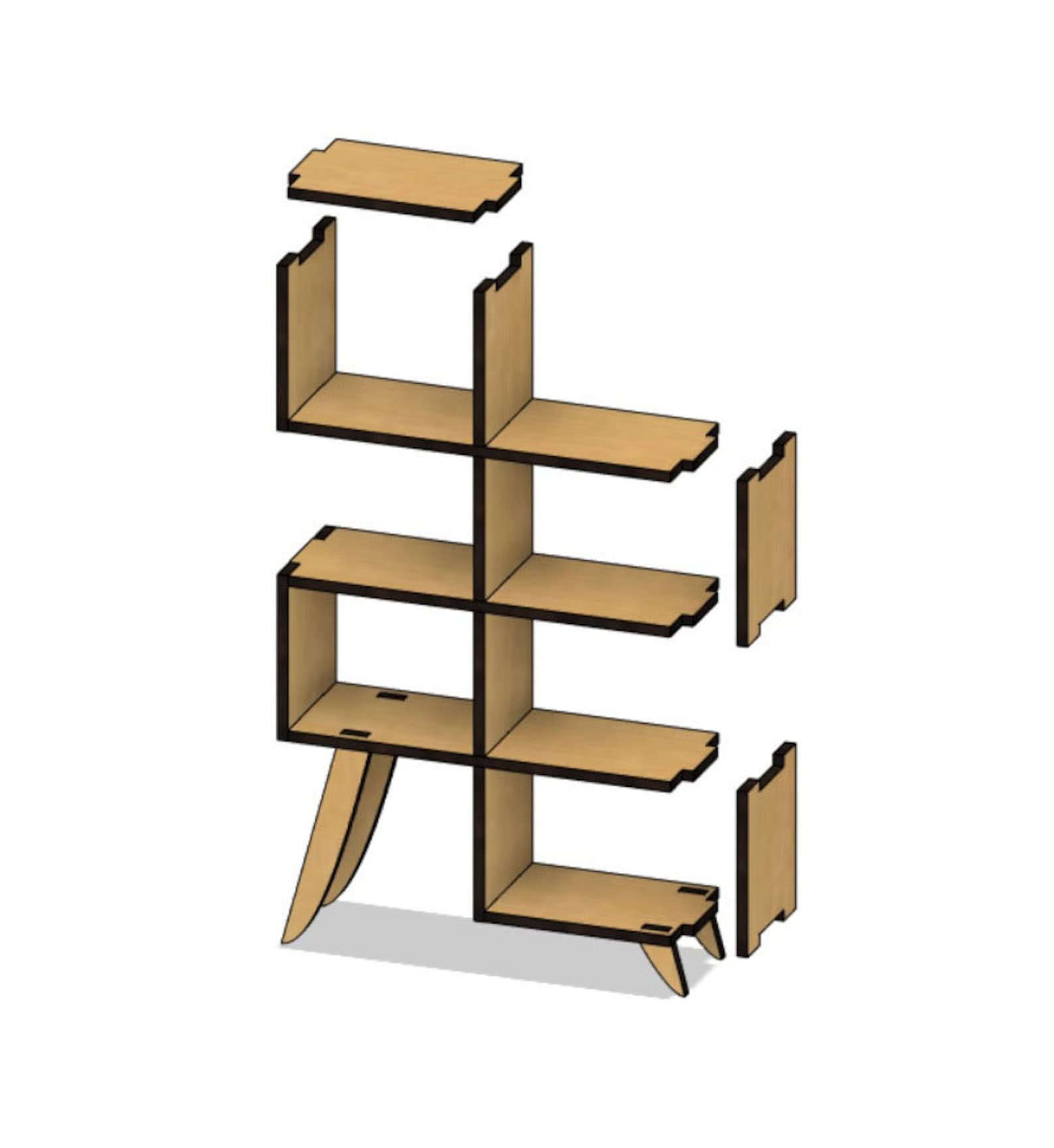 Wooden Shelves for Dolls Vector Svg File Dollhouse Furniture - Etsy