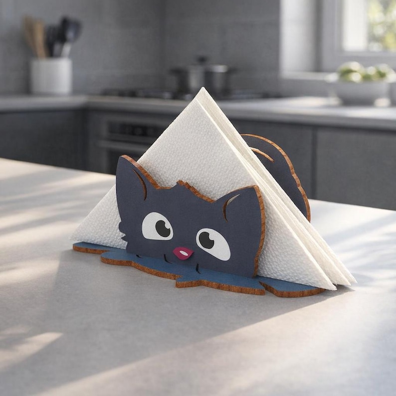 Cat Napkin Holder Wooden File (digital Download) - Etsy UK