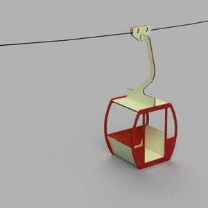 Cable Car SVG: 3D Puzzle Laser Cut Files (4mm) - Etsy