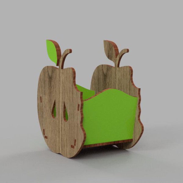 Laser Cut Apple Basket - Etsy