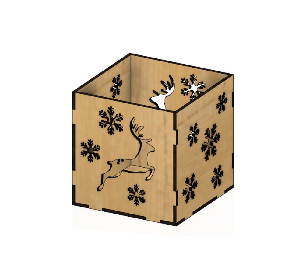 SQUARE Box Vector Dxf Svg Cdr for CNC Laser Cut Box Storage - Etsy