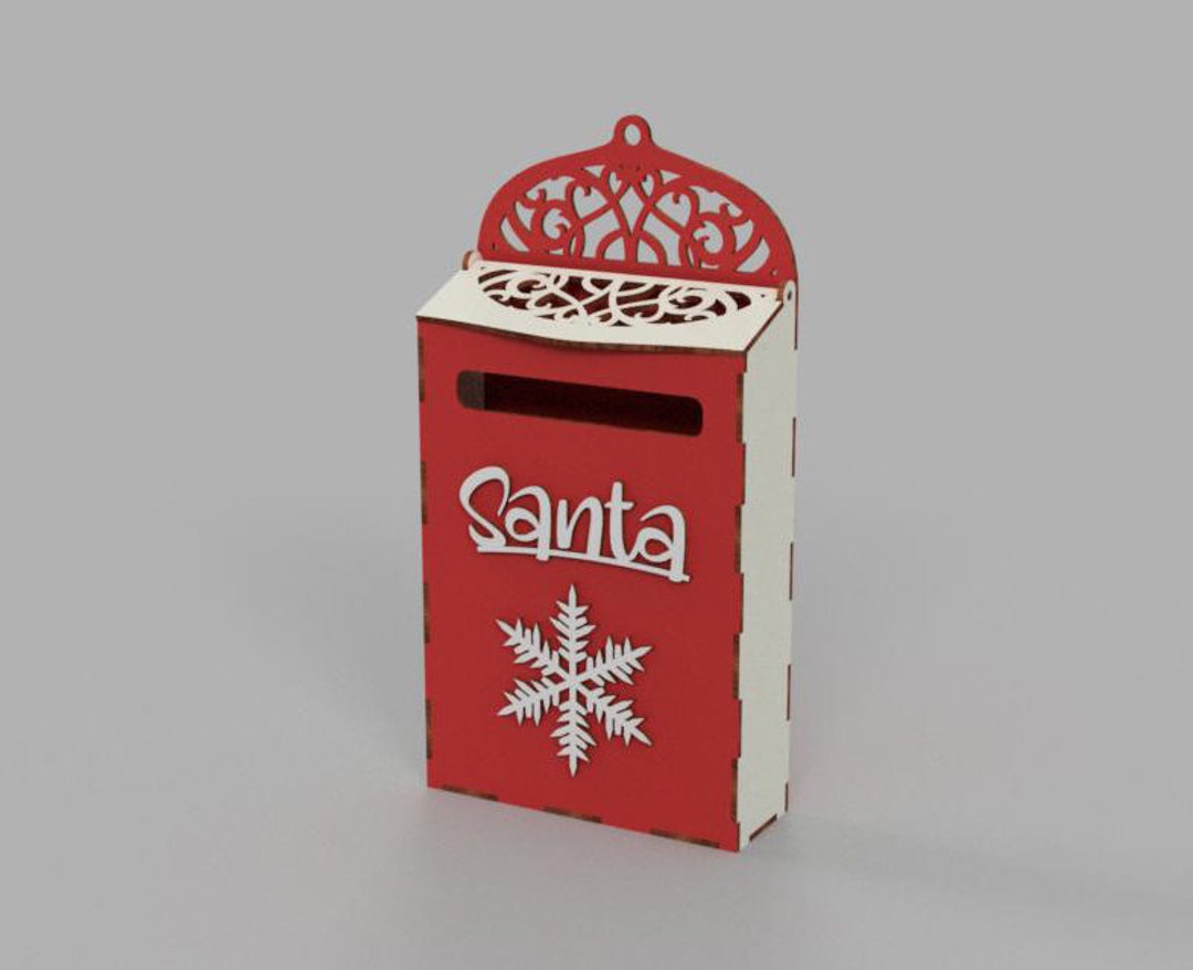 Letters To Santa Mailbox Svg File Laser Cutter Machines And Glowforge