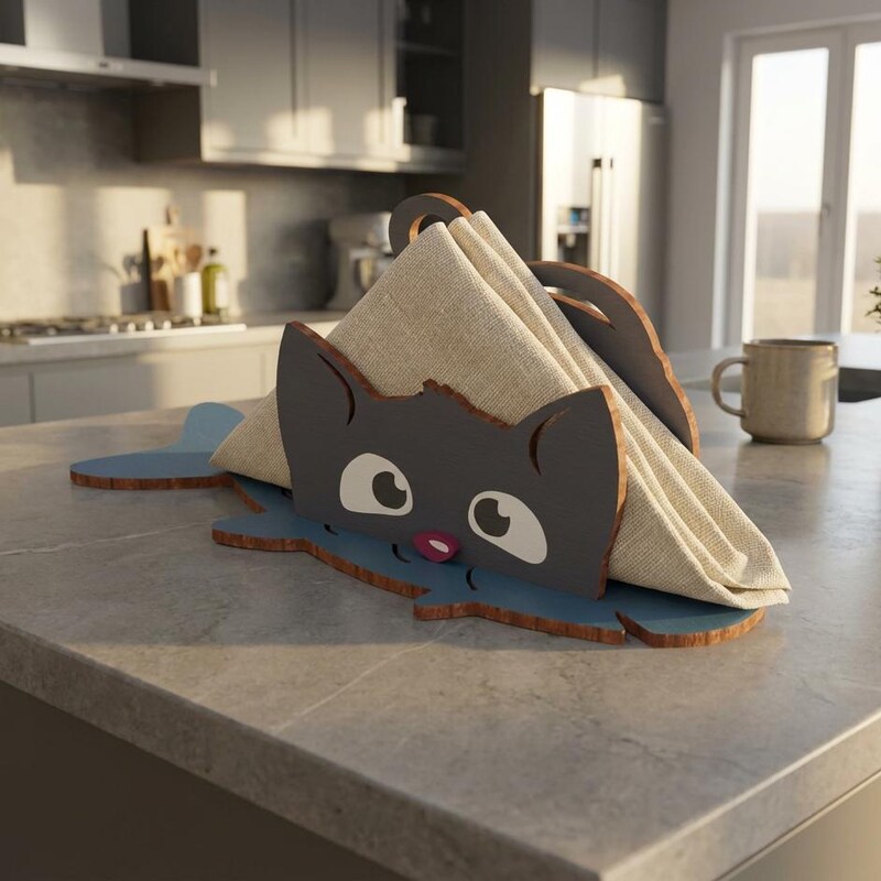 Katzen serviettenständer - Etsy.de