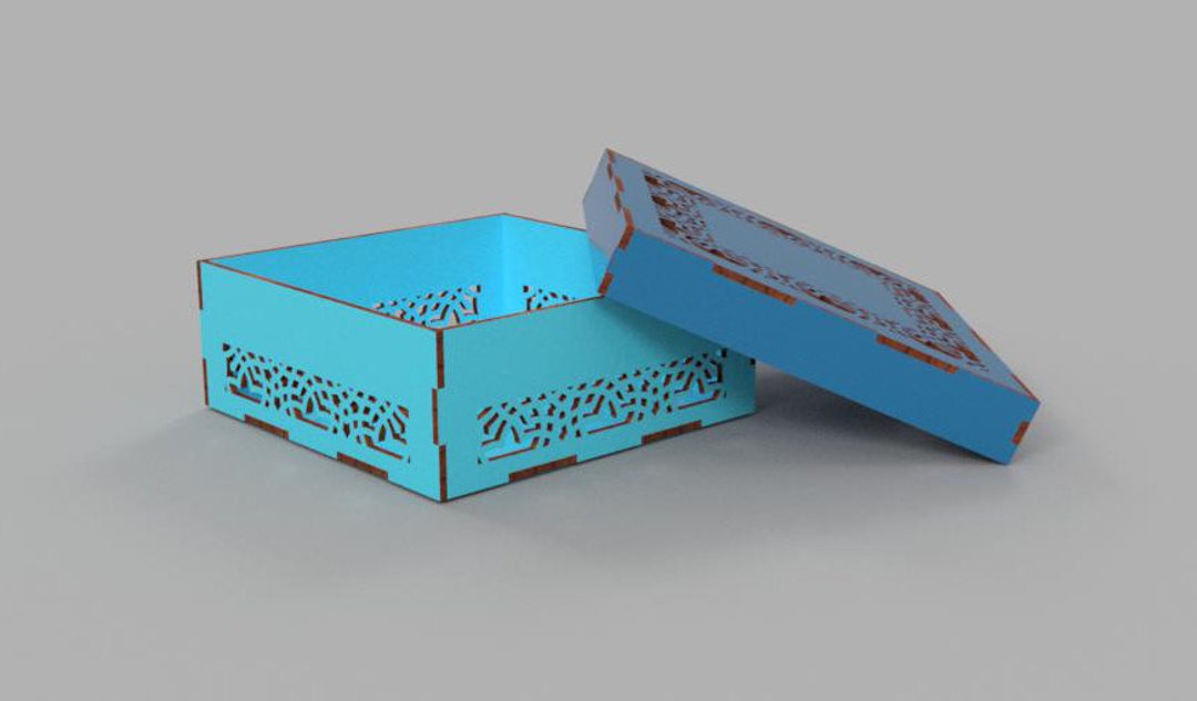 Gift Box Laser Cut DXF File CDR Vector Plan Glowforge File Cnc Router ...