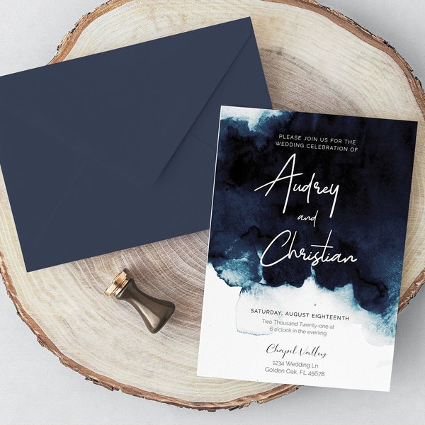 Dark Wedding Invitations - Etsy