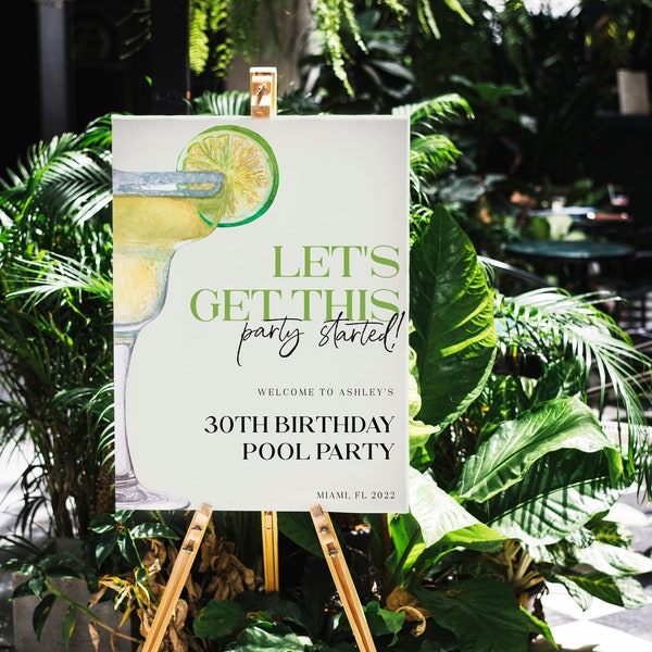 Cocktail Party Welcome Sign - Etsy