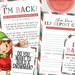 Christmas Elf Returning BUNDLE Printable Letter | Daily Elf Notes ...