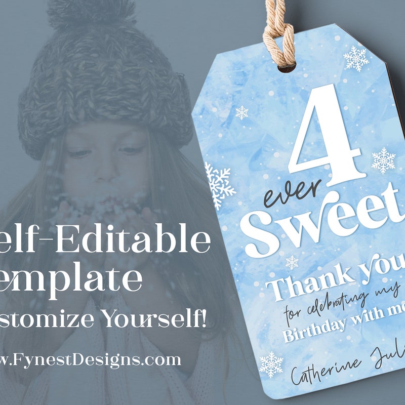 Frozen Birthday Tags - Etsy