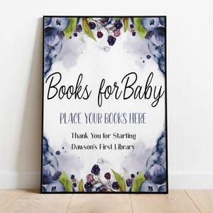 Editable Berry Blueberry Books for Baby Sign A Berry Sweet Baby ...