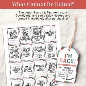 Christmas Elf Returning BUNDLE Printable Letter | Daily Elf Notes ...