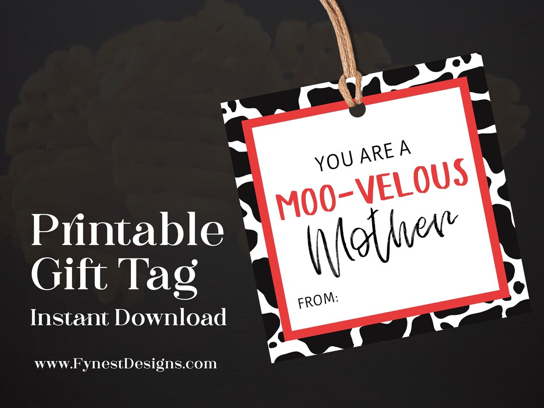 Printable Gift Tag Idea | Chicken Fast Food Printable Mother’s Day ...