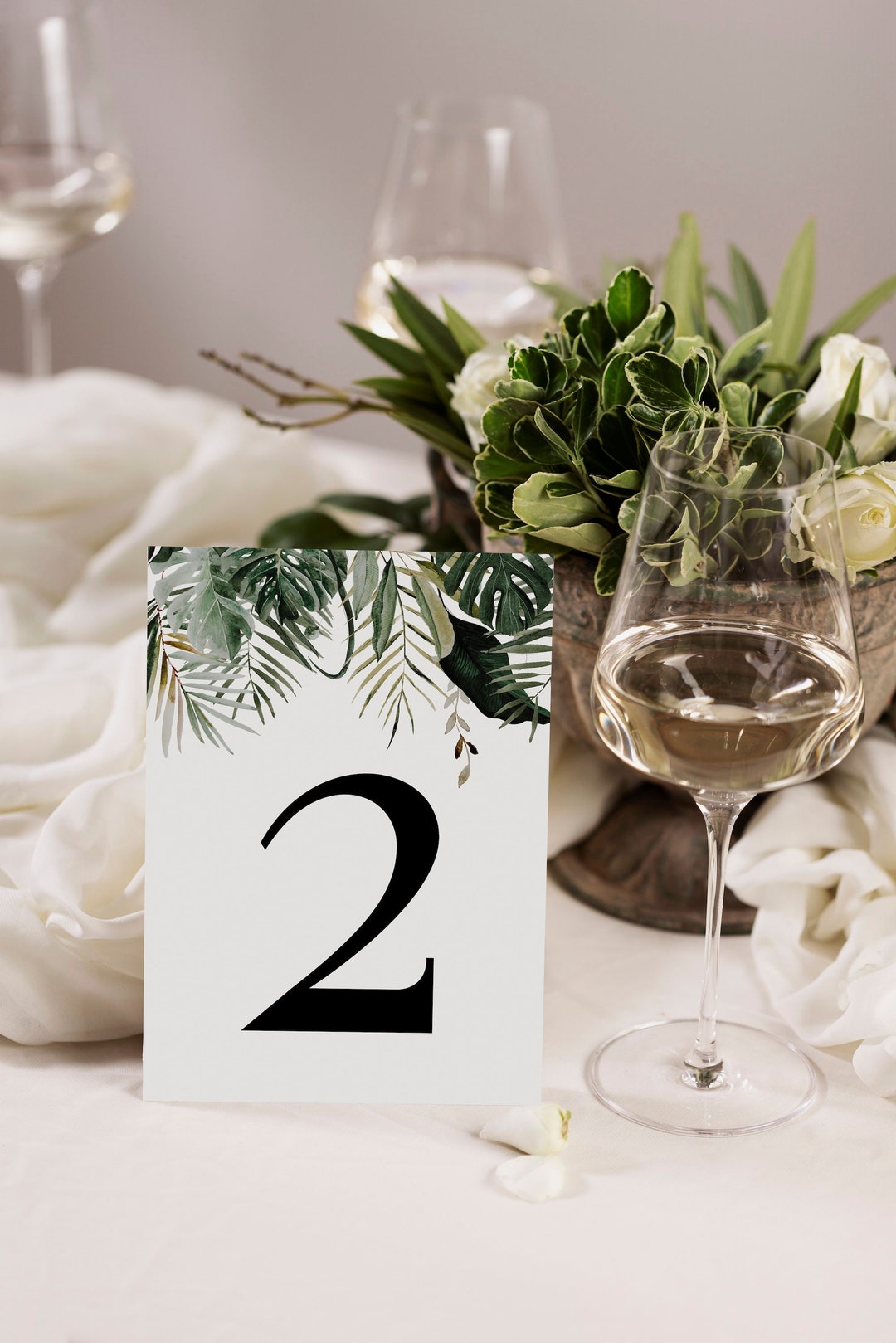Editable Tropical Table Number Tropic Like Its Hot Bachelorette Party ...