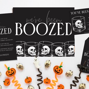 Printable You've Been Boozed Neighborhood Tradition | Skull Halloween ...