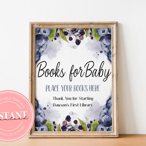 Editable Berry Blueberry Books for Baby Sign A Berry Sweet Baby ...