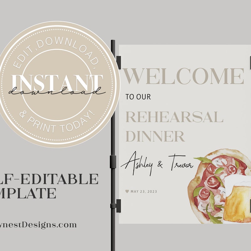 Rehearsal Dinner Signs - Etsy