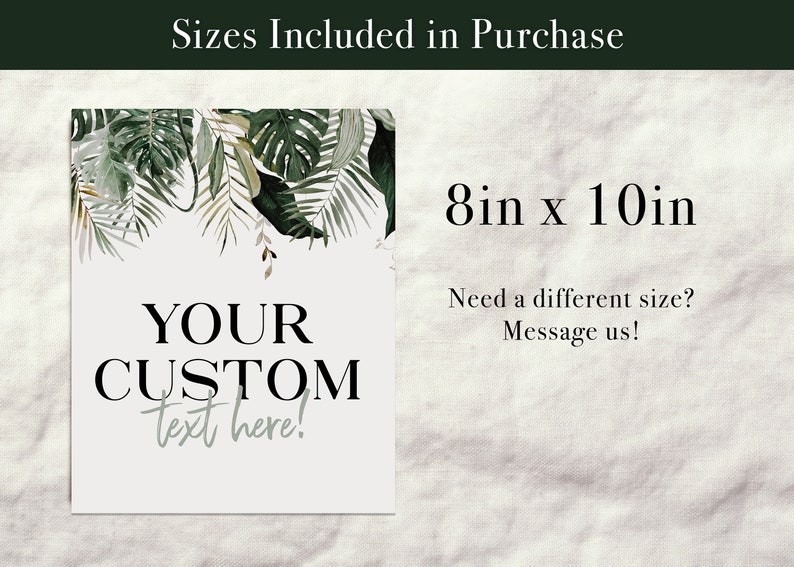 Editable Tropical Bachelorette Table Sign Self Edit Template Topic Like ...