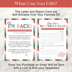 Christmas Elf Returning BUNDLE Printable Letter | Daily Elf Notes ...
