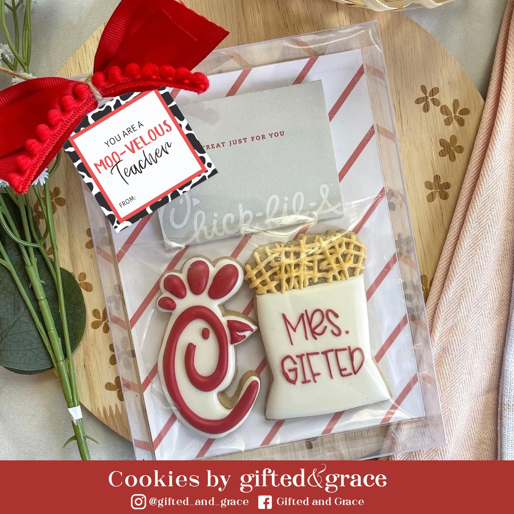 Printable Fast Food You Are a Moo-velous Teacher Gift Tag Idea ...