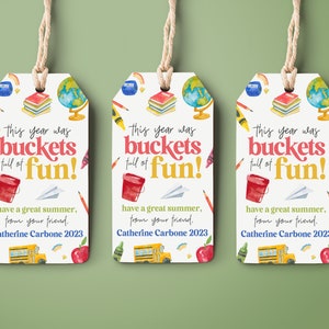 Editable End of School Gift Tag Template Teacher Class Staff Student ...