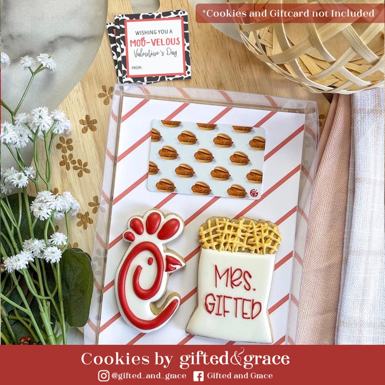 Printable Gift Tag Idea Fast Food | Chicken Cow Print Printable ...