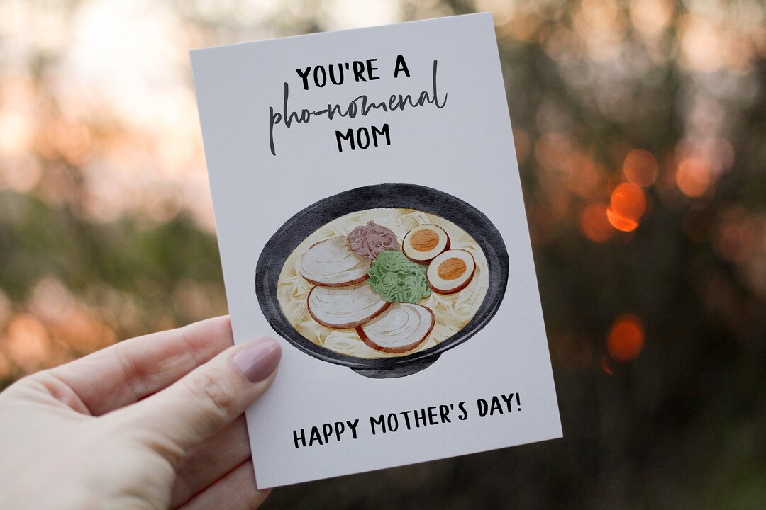 Printable Mothers Day Card From Adult Kid Daughter Son You Are a Pho ...