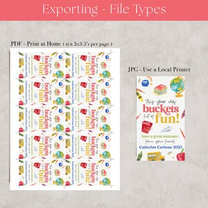 Editable End of School Gift Tag Template Teacher Class Staff Student ...