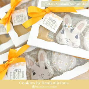 Printable Square Happy Easter Basket Gift Tags Boho Set of 11 Bundle ...