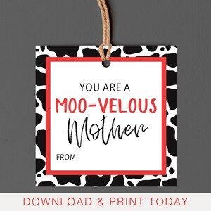 Printable Gift Tag Idea | Chicken Fast Food Printable Mother’s Day ...