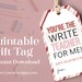 Youre the Write Teacher for Me Vday Favor Tag Non Candy Printable ...