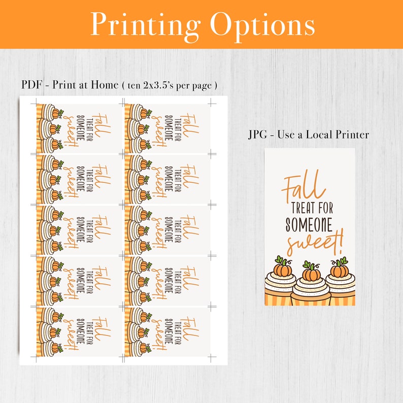 Printable Thanksgiving Fall Gift Tag Fall Treat for Someone Sweet ...