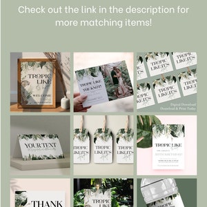 Editable Tropical Bachelorette Table Sign Self Edit Template Topic Like ...