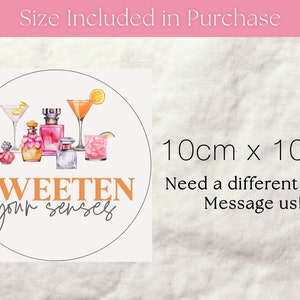 Editable Perfume Cake Topper Template Martini Fragrance Themed Party ...