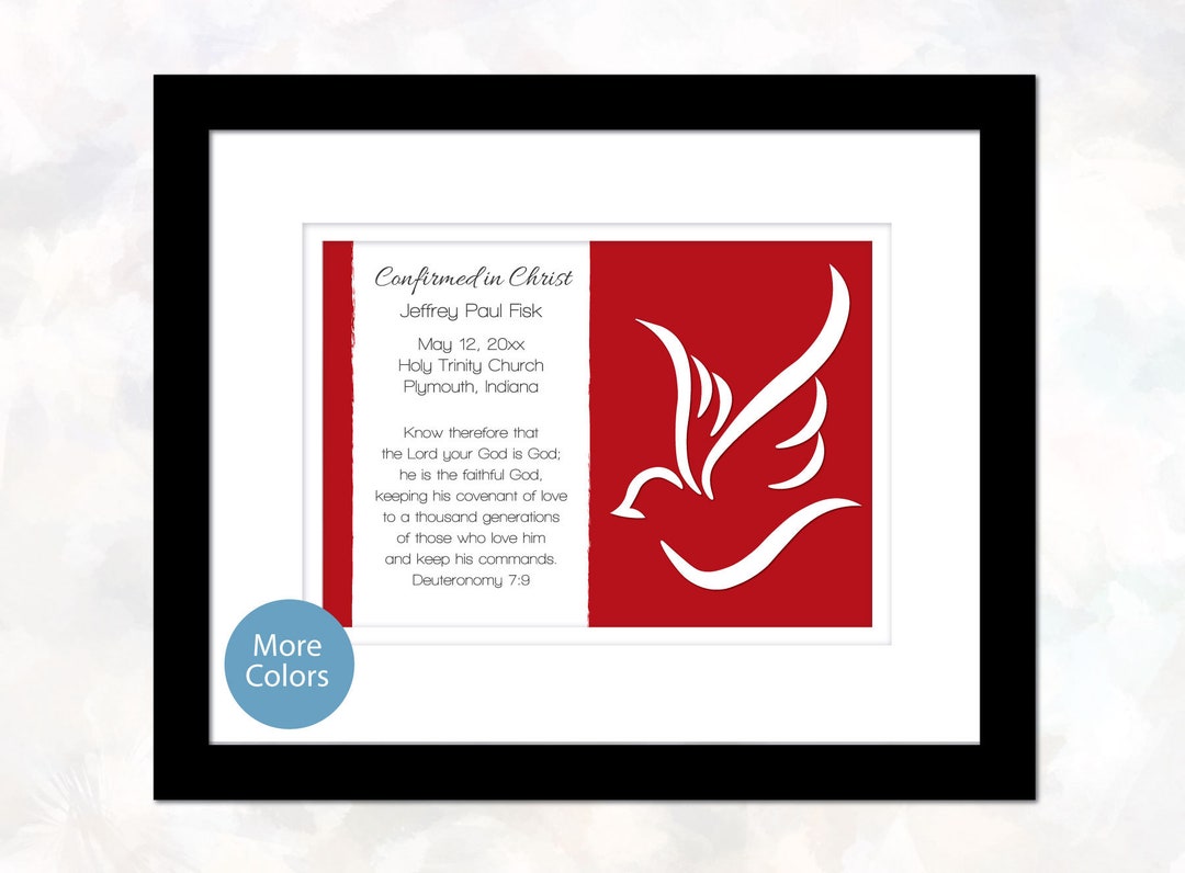 Confirmation Gift - Confirmation Art Print - Confirmation Verse ...