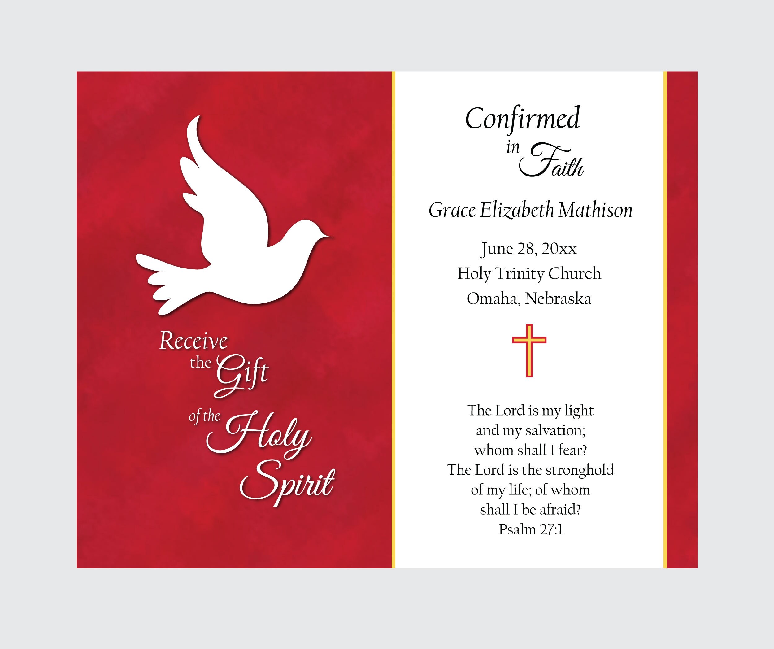 Confirmation Gift Confirmation Art Print Confirmation Verse ...