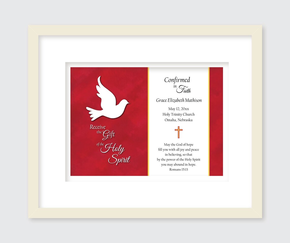 Confirmation Gift Confirmation Art Print Confirmation Verse ...