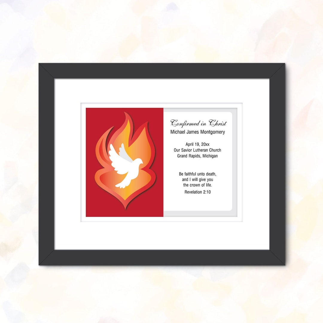 Confirmation Gift - Confirmation Art Print - Confirmation Verse ...