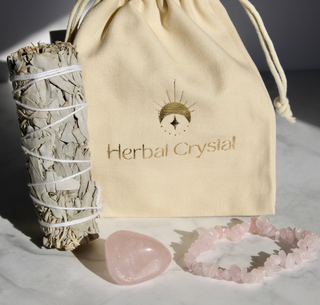 Rose Quartz Love Kit Love Rose Quartz Kit Valentine's Day Gift Love Day ...