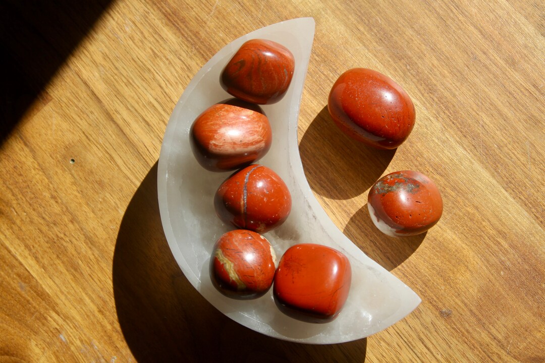 Rolled Red Jasper Quality A Lithotherapy Energy and Courage - Etsy
