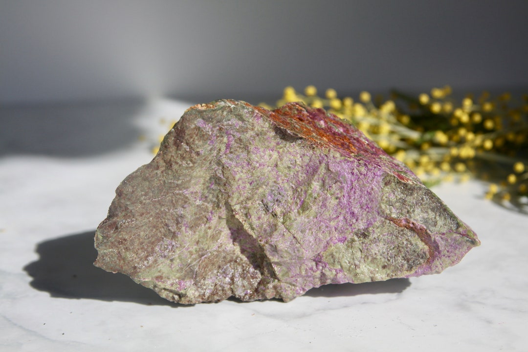 Stichite With Raw Serpentine / Atlantisite Specimen / Stichite ...