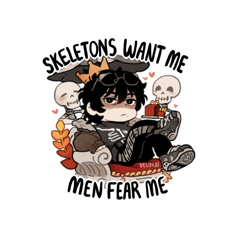 Percy Jackson Nico Di Angelo Skeleton Sticker - Etsy