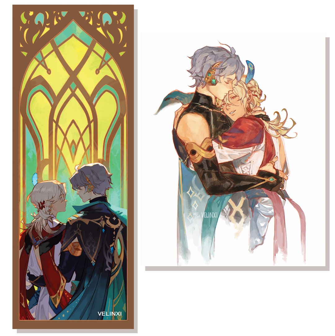 Genshin Impact Haikaveh Kaveh and Alhaitham Postcard and - Etsy