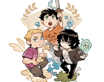 Percy Jackson Characters Chibi