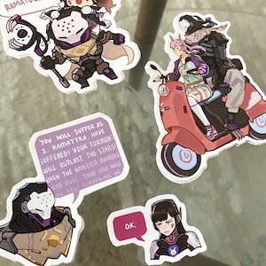 Overwatch - Ramattra and D.va Stickers - Etsy