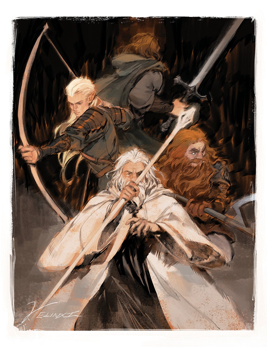 Lord of the Rings Art Print - Etsy