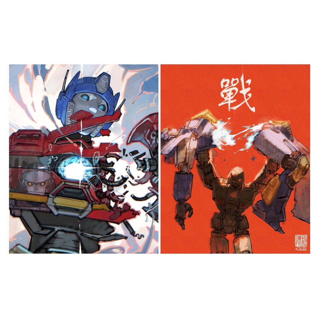 Orion Pax and D-16 | Transformers One Art Prints - Etsy