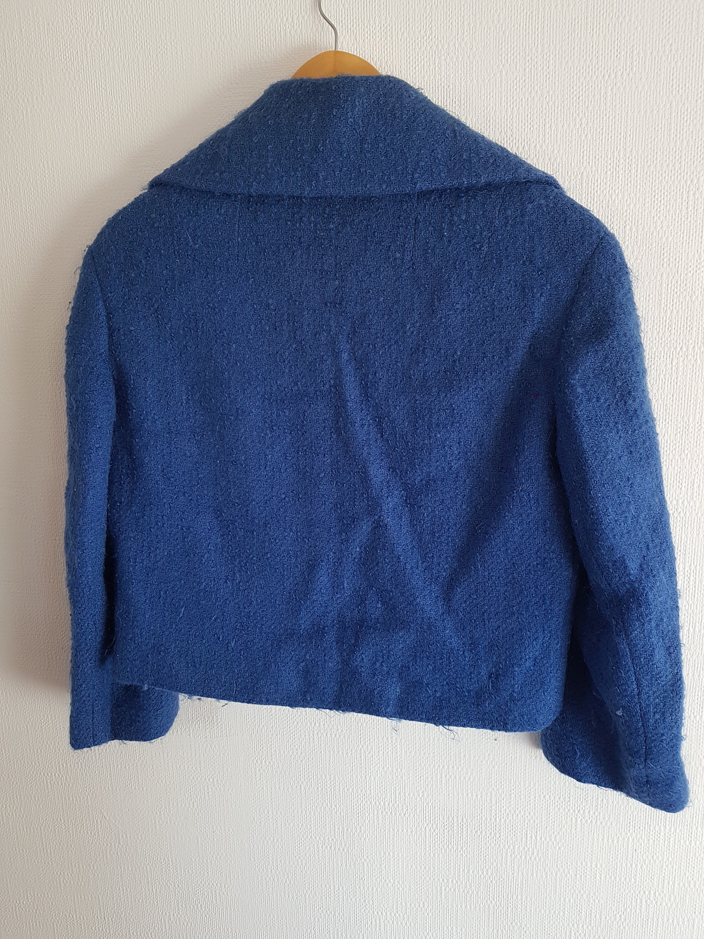 Vintage 1960s Frederick Starke Blue Boule Wool 2 Piece Skirt - Etsy